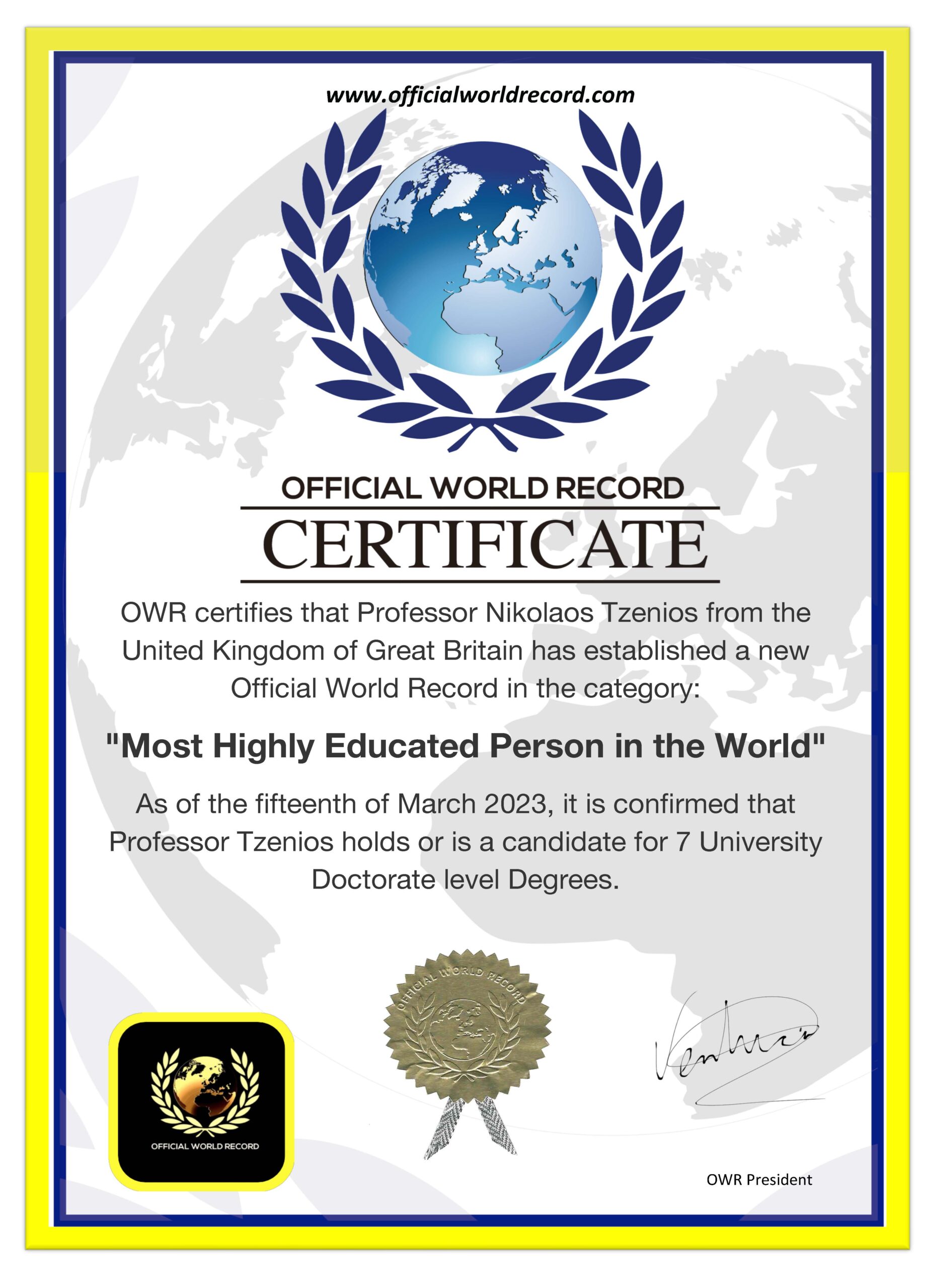 Home | The Most Educated Person In World